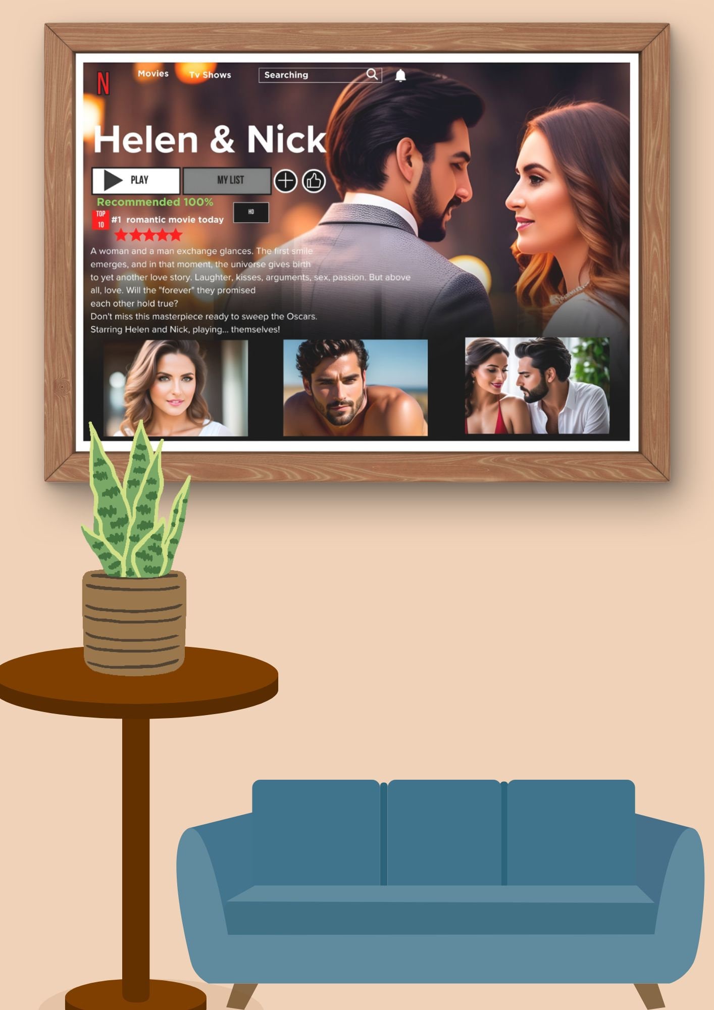 Personalized Movie Poster for Couples, Poster Custom Movie, Your Movie ...