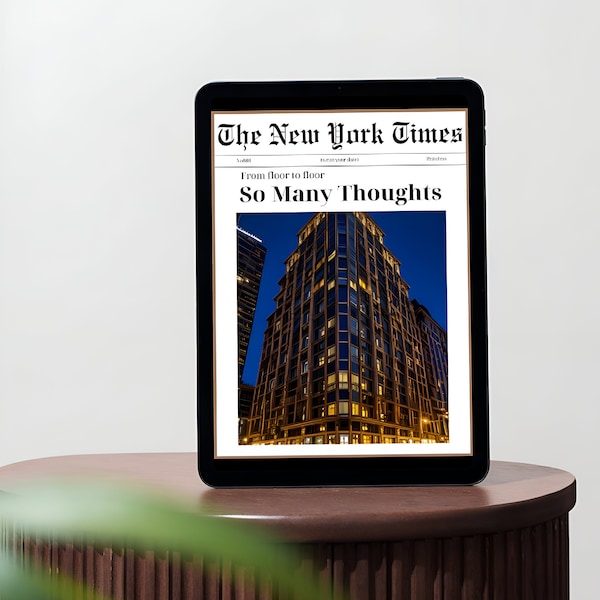 New York Times Custom Poster - Etsy