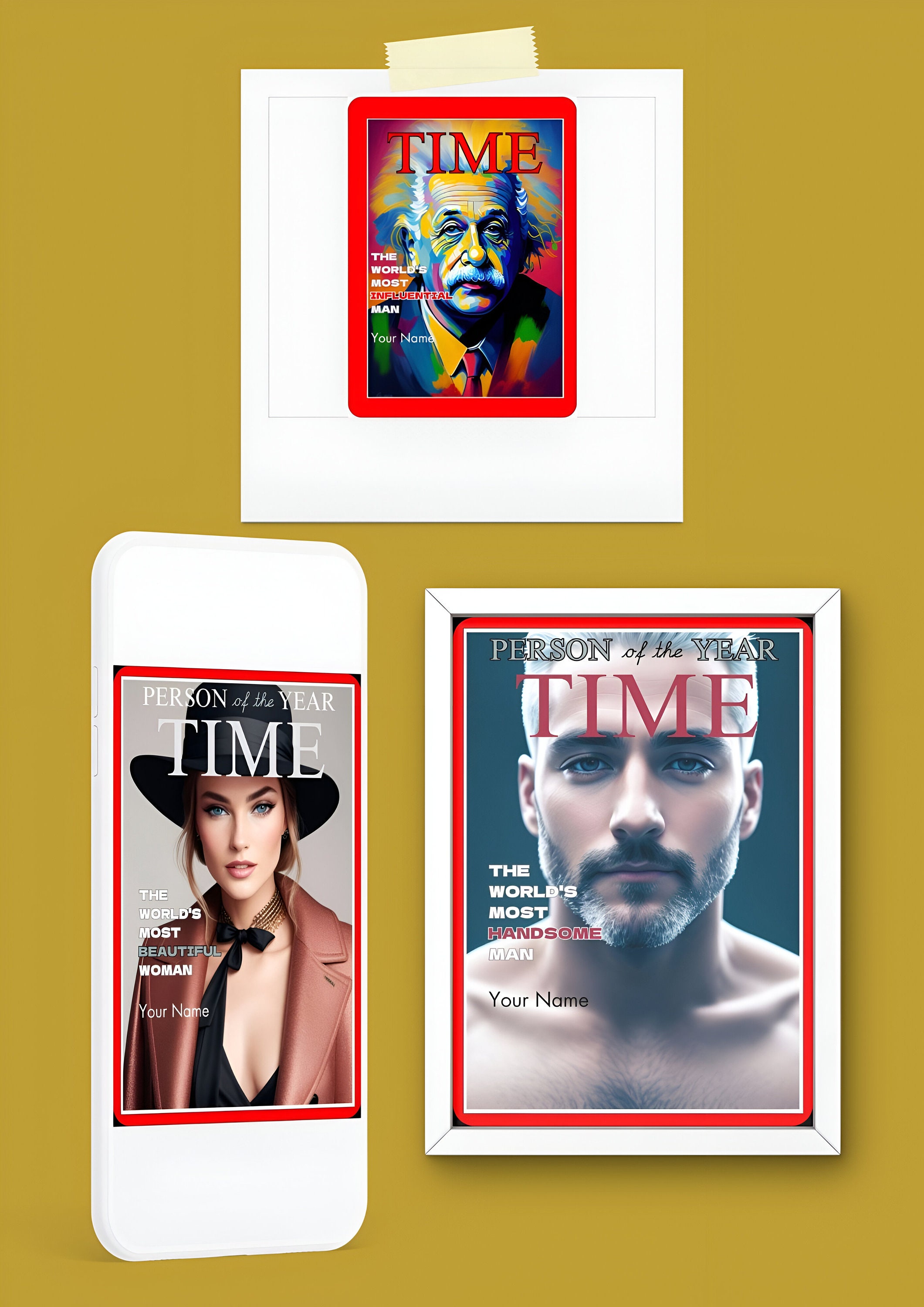 Custom Time Magazine Poster,personalized Gift for Friends, Man or Woman ...