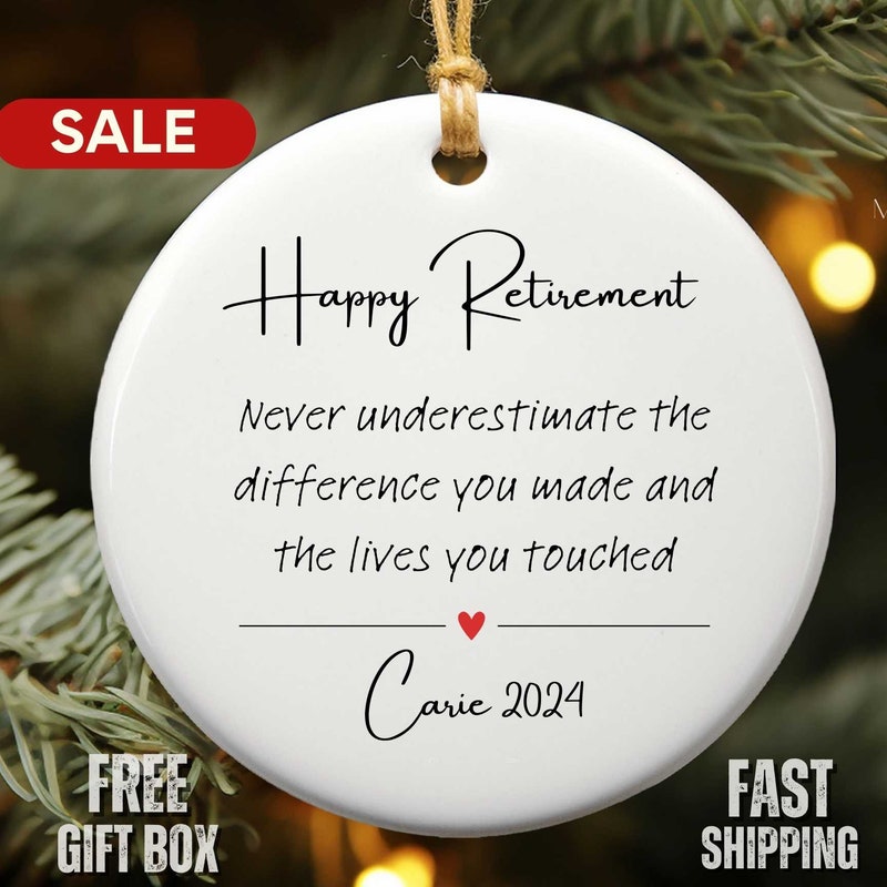 Retirement Ornaments - Etsy