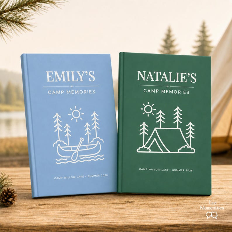 Personalized Summer Camp Journal, Camp Memories Notebook, Custom Camp ...