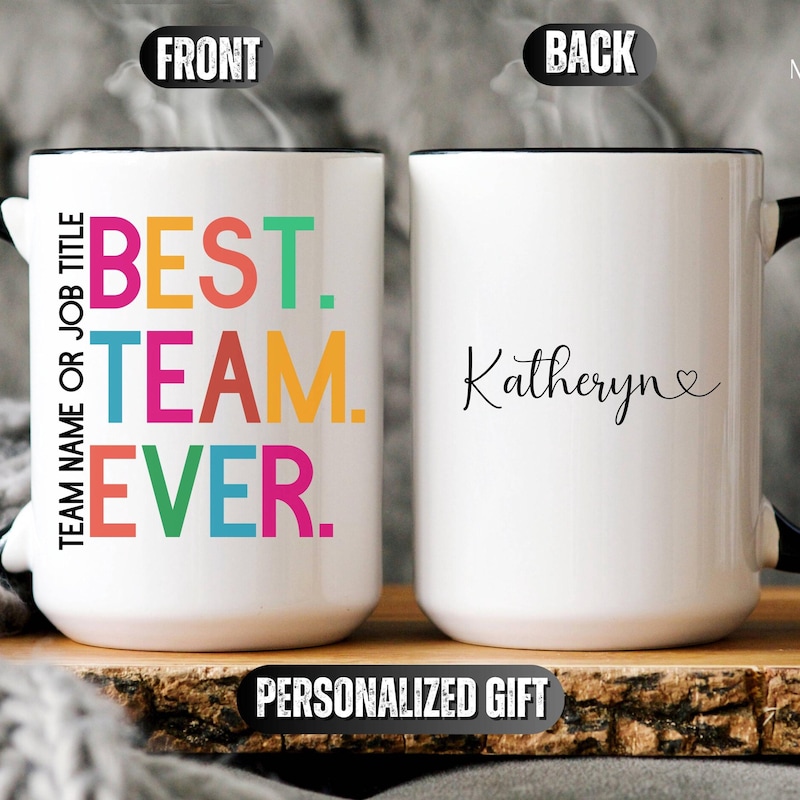 Personalized Work Team Mugs - Etsy