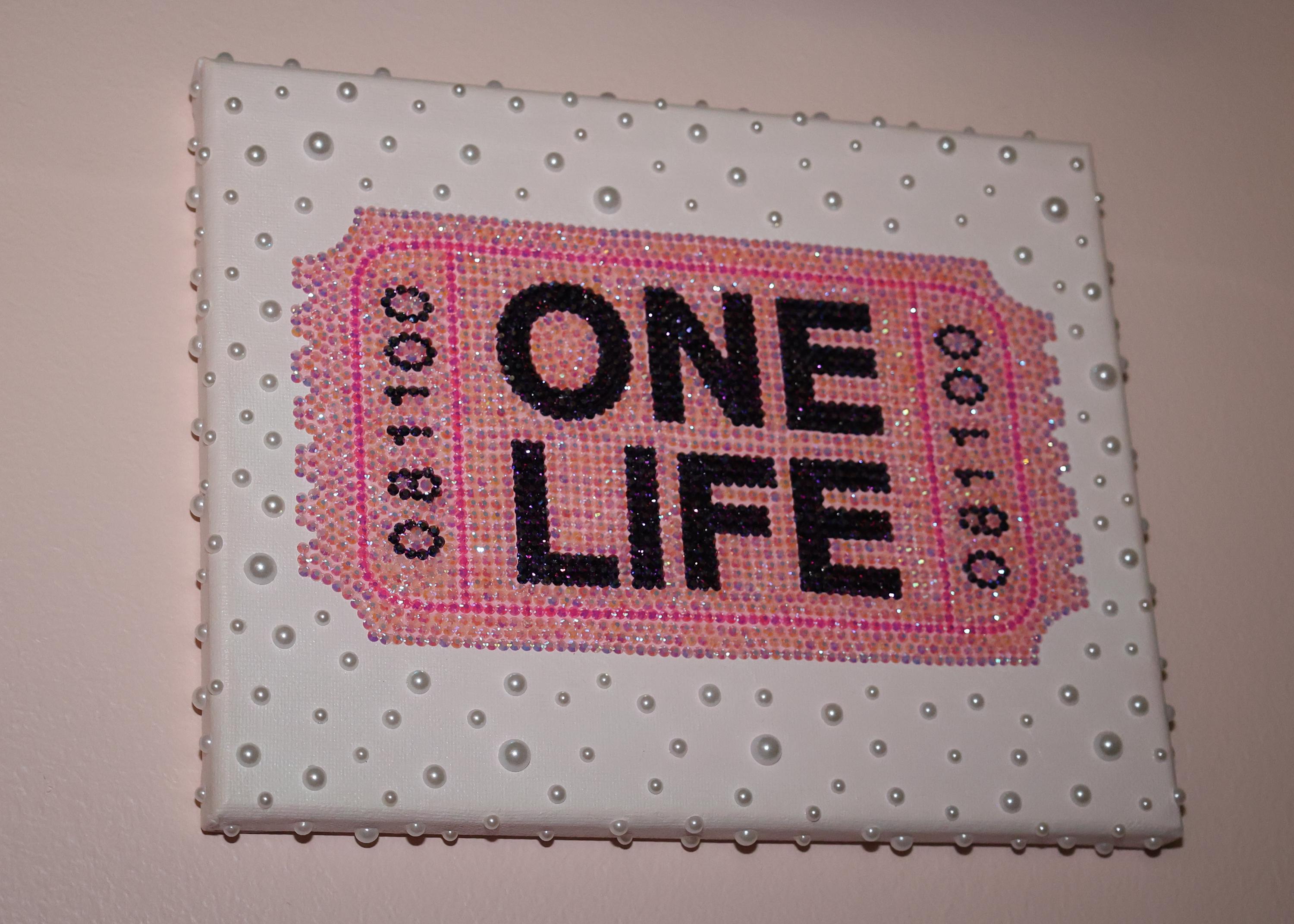 Raffle Ticket - Rhinestone Canvas Art - Etsy