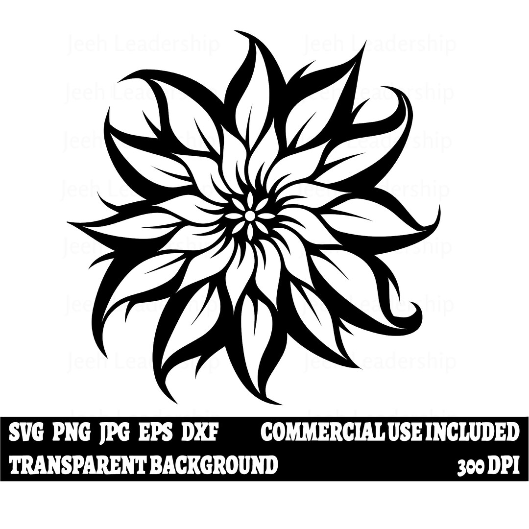 Flower Svg, Png, Floral Svg Cut Files for Cricut and More. Instant ...