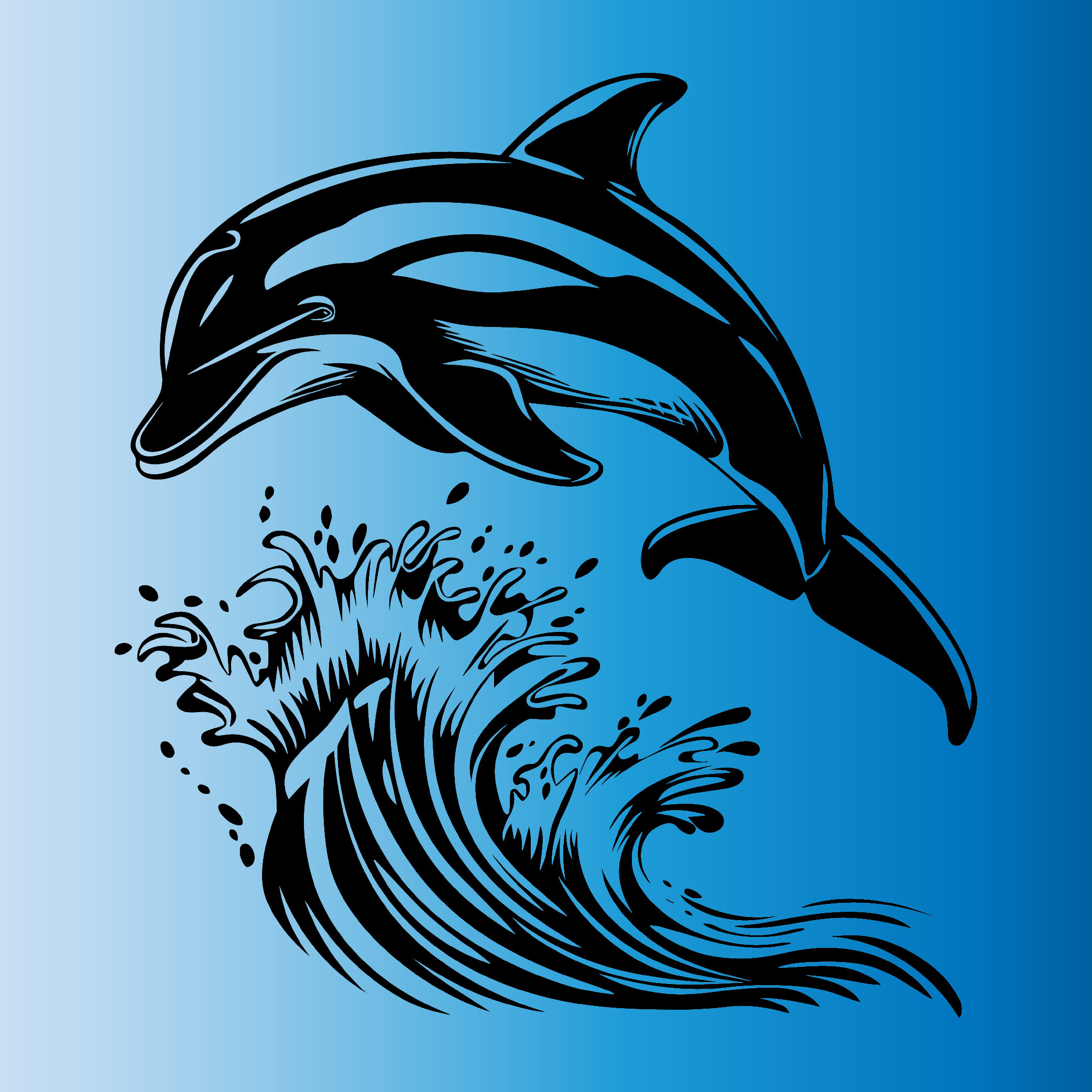 Dolphin SVG, Dolphin Vector, Dolphin Svg File Cute for Cricut - Etsy