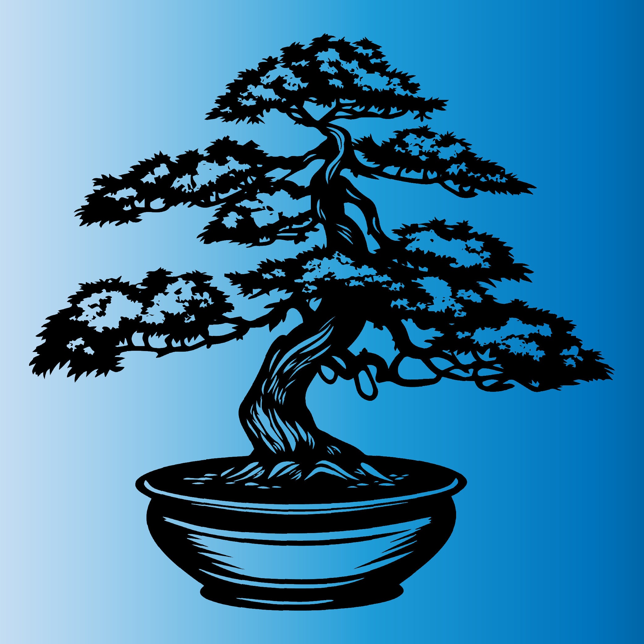 Bonsai Tree Svg, Tree Svg Clipart, Tree Vector, Tree Svg Cut Files for ...