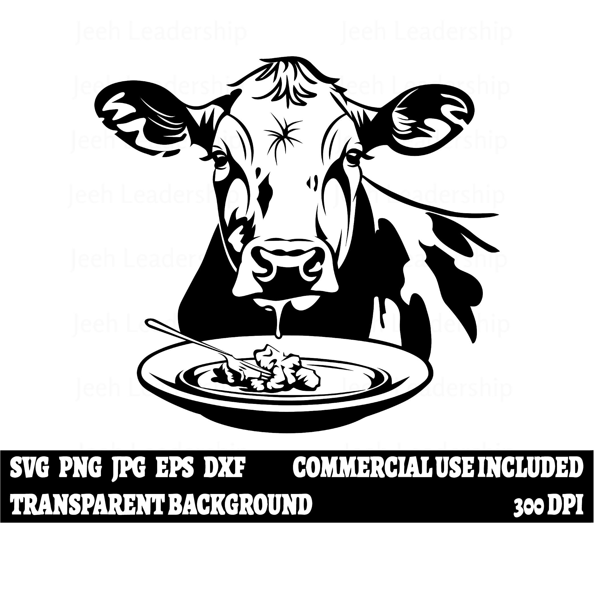 Cow SVG, Cow Eating Svg Png, Farm Life Svg, Cow Svg Files for Cricut ...