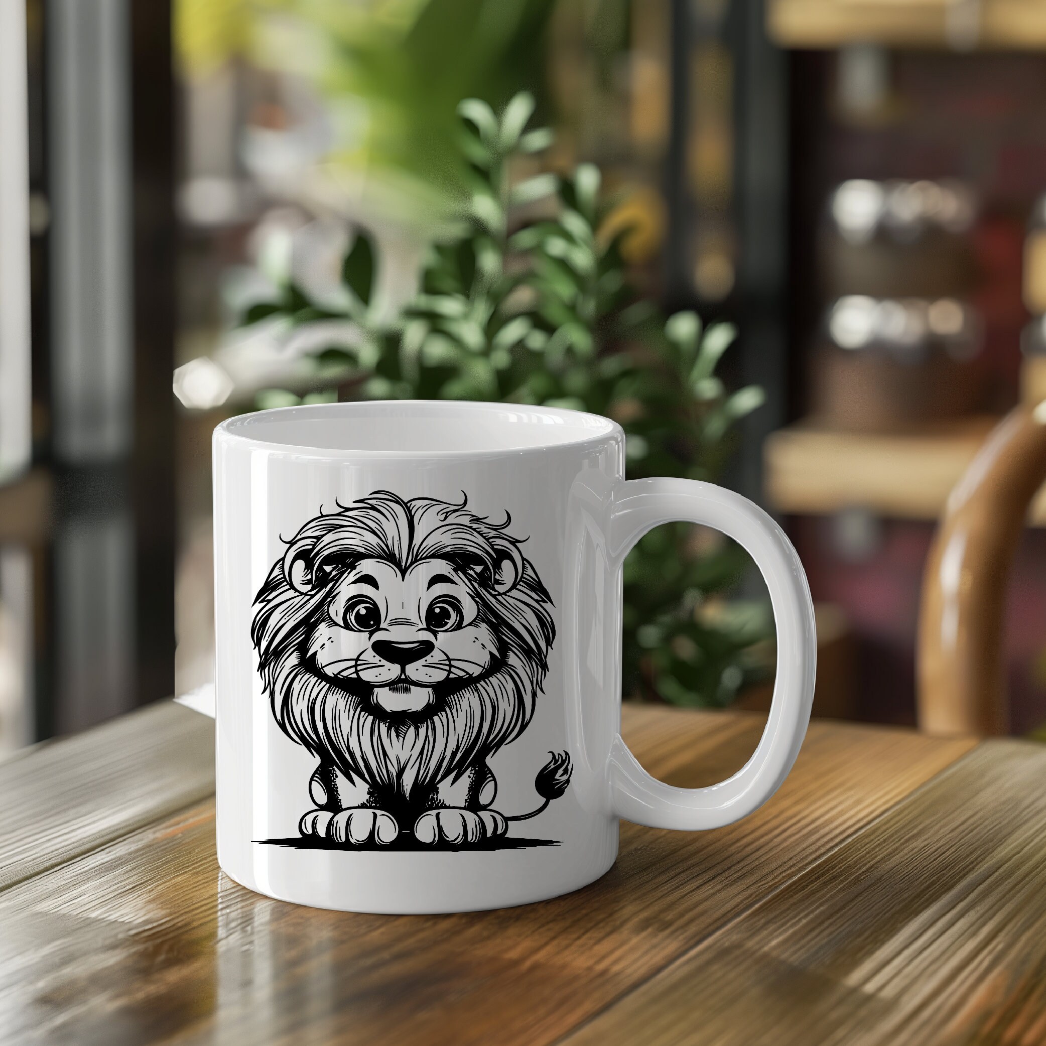 Cute Lion Svg Vector, Lion Cub Clipart, Svg Files for Cricut ...