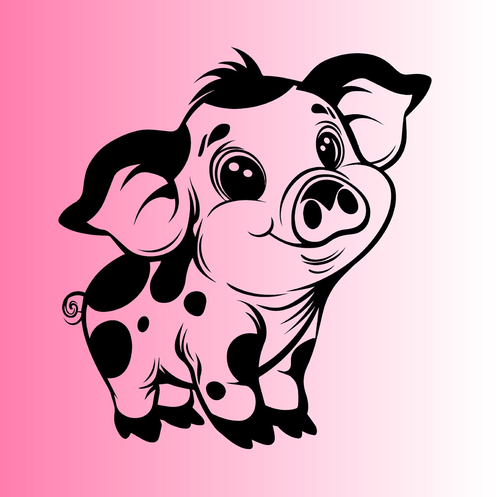 Pig Svg, Piggy Svg Png, Cute Pig, Pig Clipart, Cute Pig Svg, Pig Svg ...