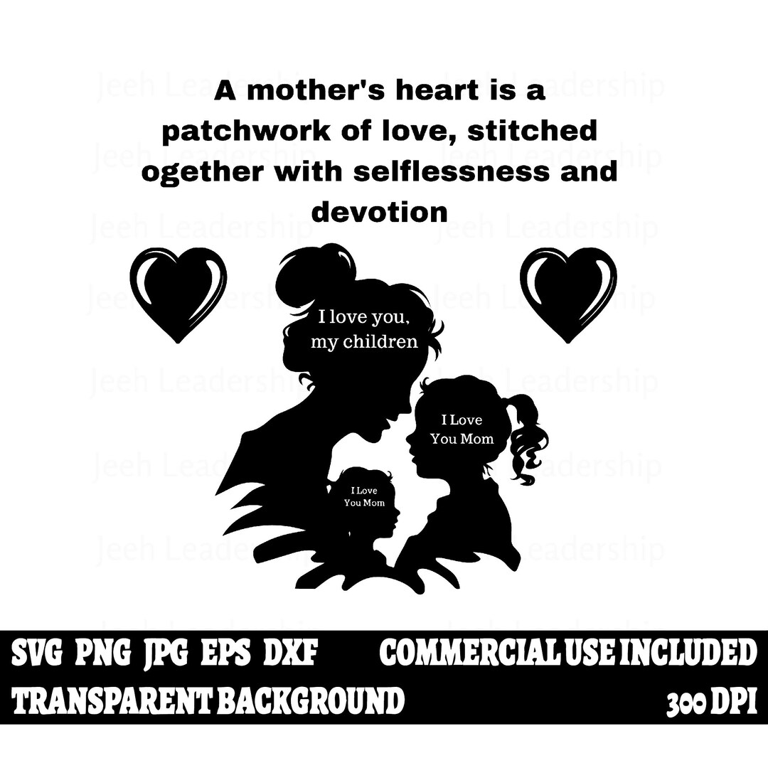 Happy Mother's Day SVG, Mother Silhouette SVG, Blessed Mom Svg, Mom ...