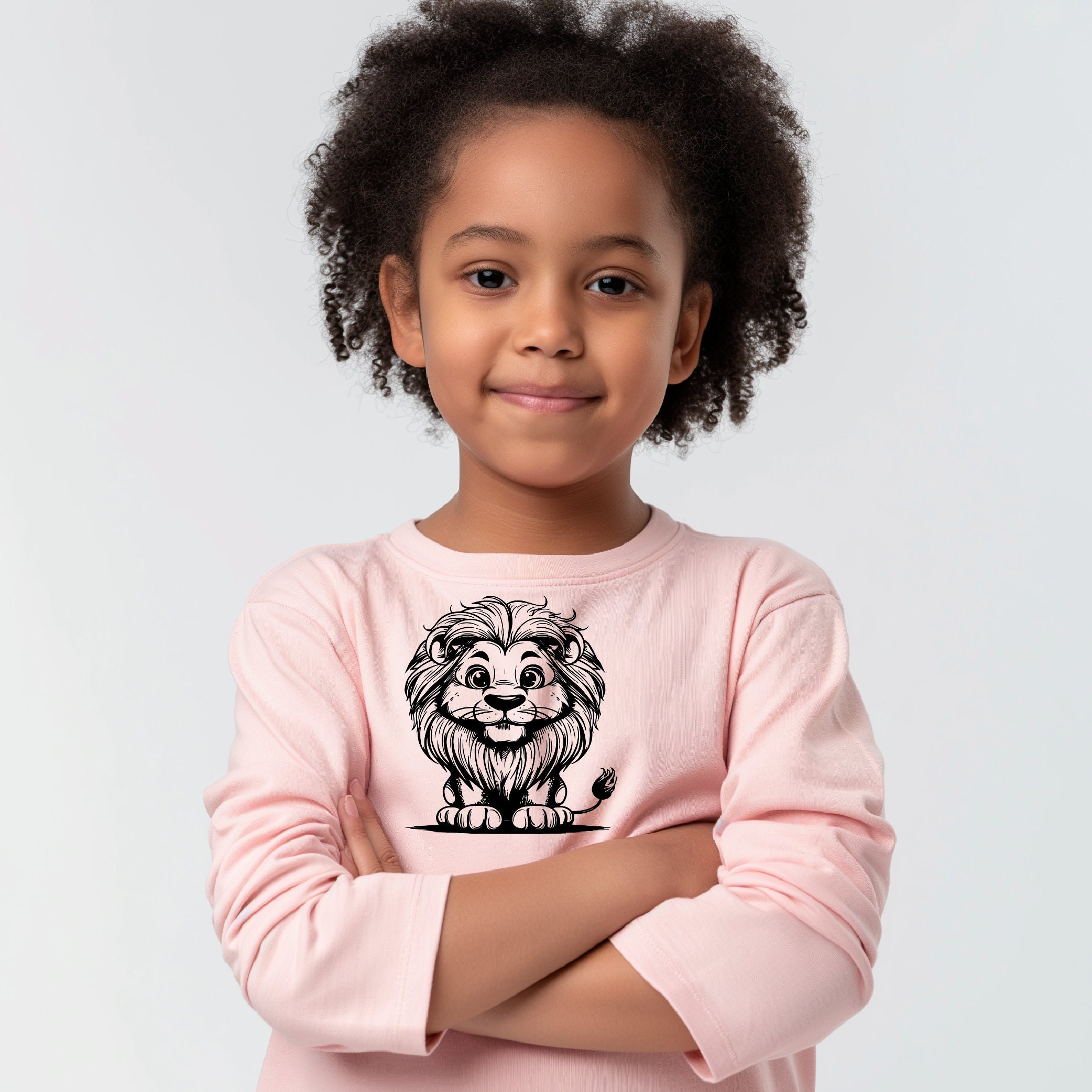 Cute Lion Svg Vector, Lion Cub Clipart, Svg Files for Cricut ...