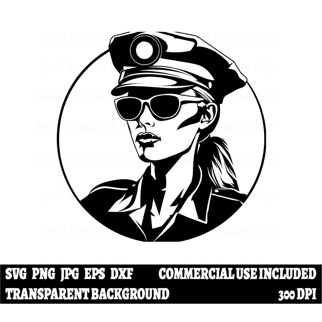 Police Svg Png Female Police Officer Svg Svg Cut Files For Cricut And