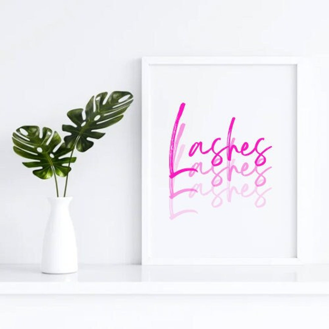 Lashes A4 Digital Wall Art Print - Etsy