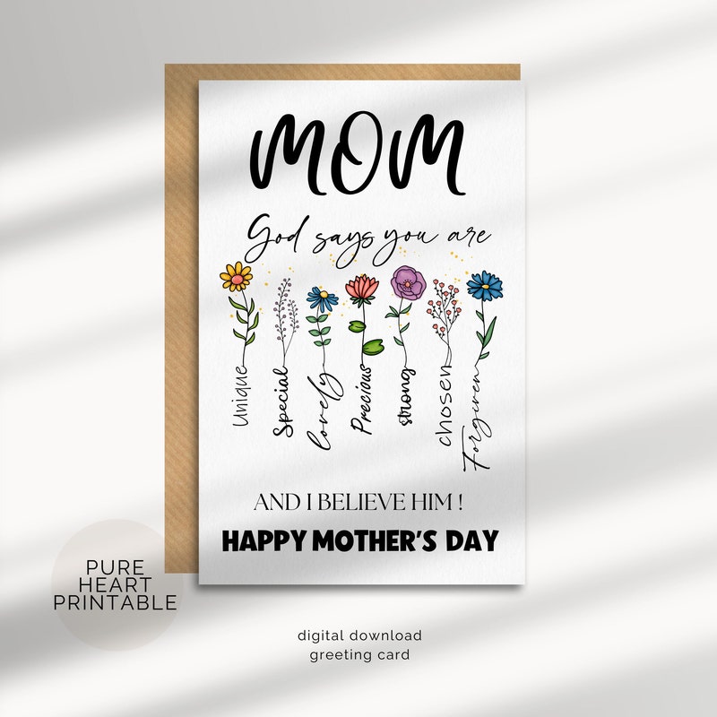 Christian Mothers Day Cards - Etsy