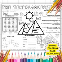 The Ten Plagues of Egypt, Moses Bible Story Bingo Cards, Printable ...