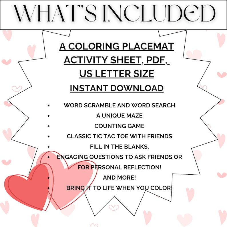 Christian Valentine's Day Placemat Activity, Homeschool Coloring Page ...