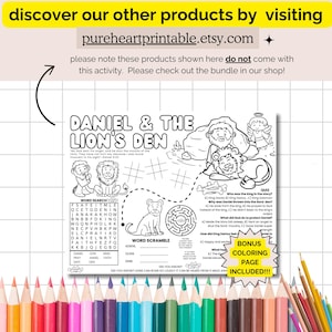 Nehemiah Activity Placemat, Bible Story Coloring Activity, Sunday ...