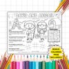 Isaac and Rebekah Printable Placemat, Bible Activity Placemat, Sunday ...