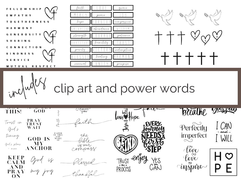 Christian Vision Board Printables - 300+ Beautiful Images, Spiritual ...