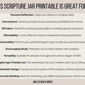 Printable Scripture Jar Kit, Bible Verses for Feelings and Emotions ...