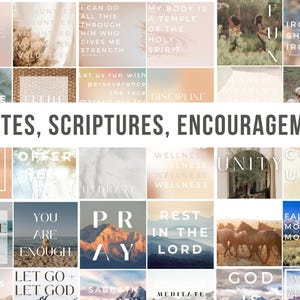 Christian Vision Board Kit - 600+ Beautiful Images, Scripture, Bible ...