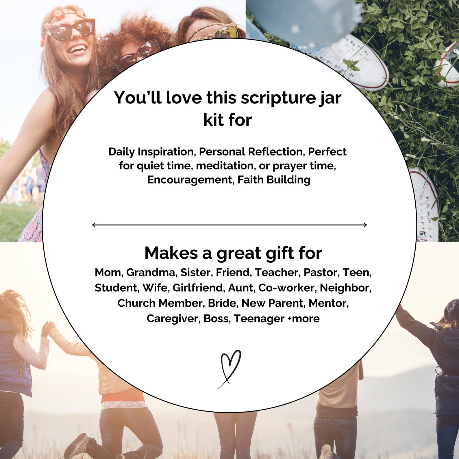 KJV Bible Verse Jar, DIY Scripture Jar Kit, NIV Bible Verses Jar for ...