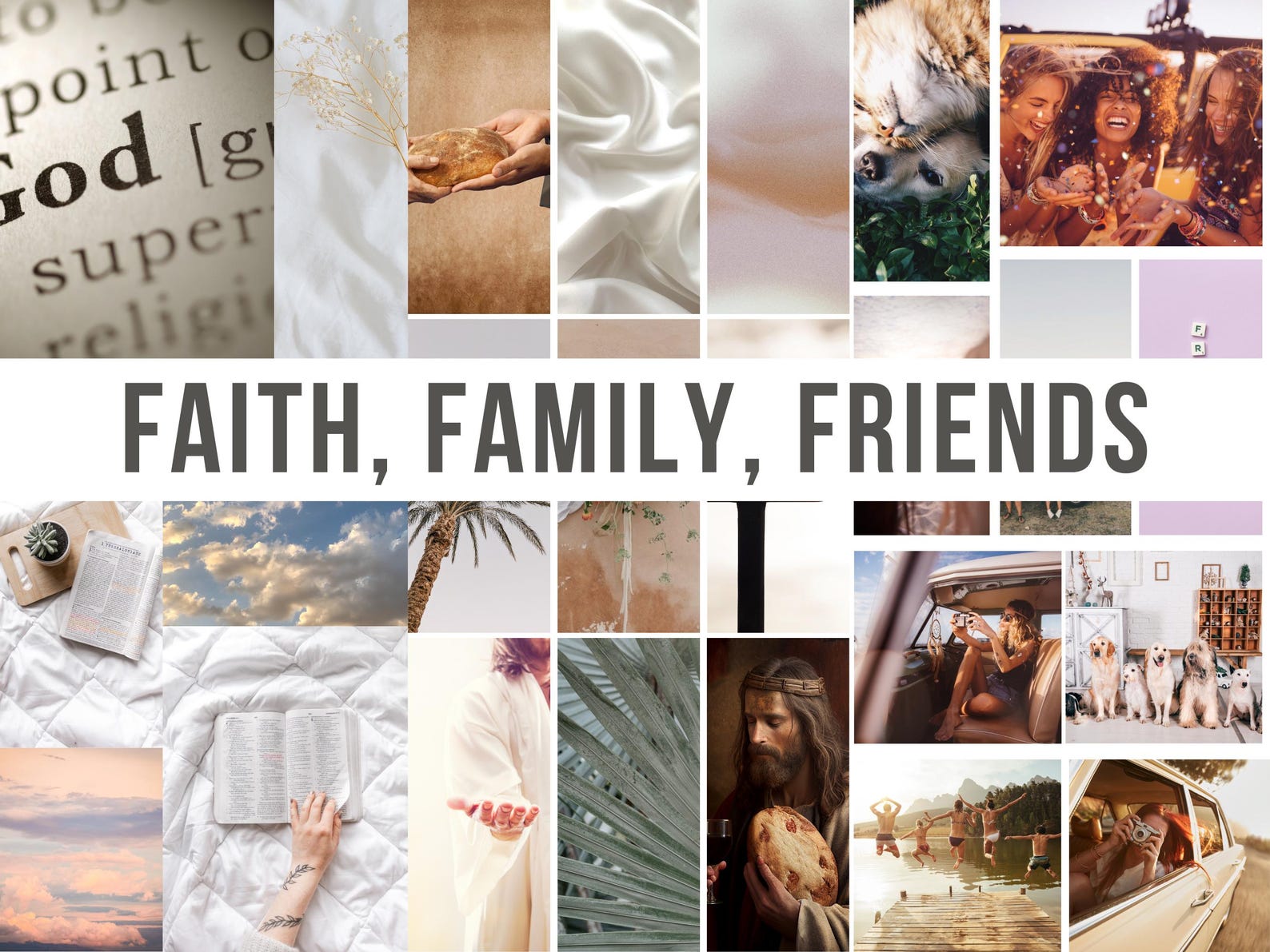 Christian Vision Board Kit - 600+ Beautiful Images, Scripture, Bible ...