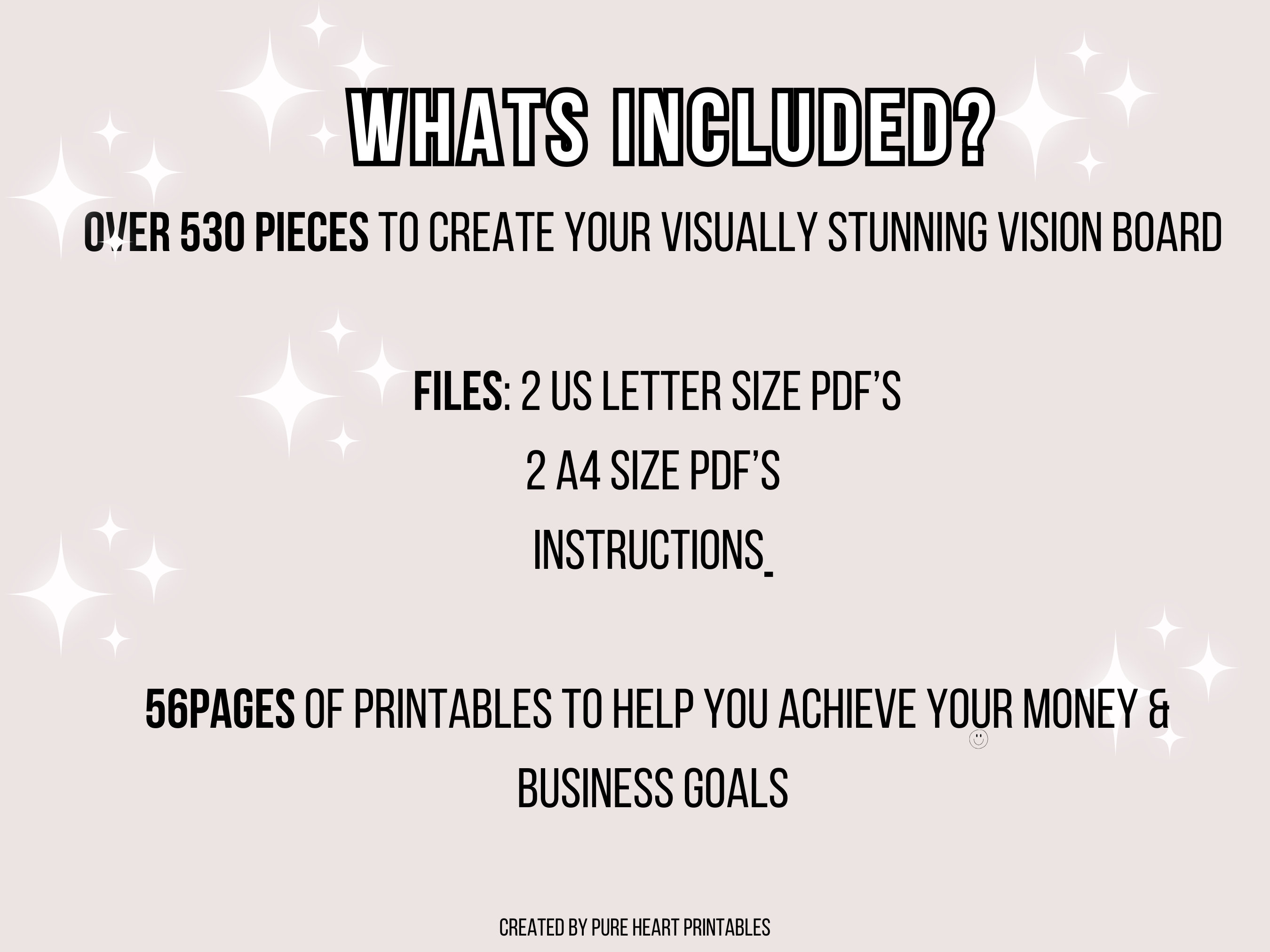 Printable Vision Board Kit to Manifest Money, Good Business, & Wealth ...