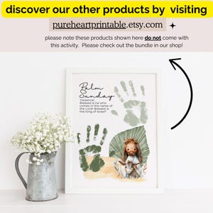Palm Sunday Handprint Art Craft, Printable Palm Sunday Lent Craft ...