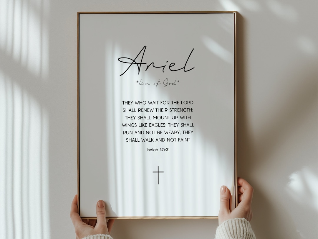 Personalized Name Meaning Sign Printable, Gift for New Parents ...