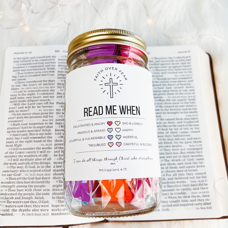 Bible Verses Jar - Etsy