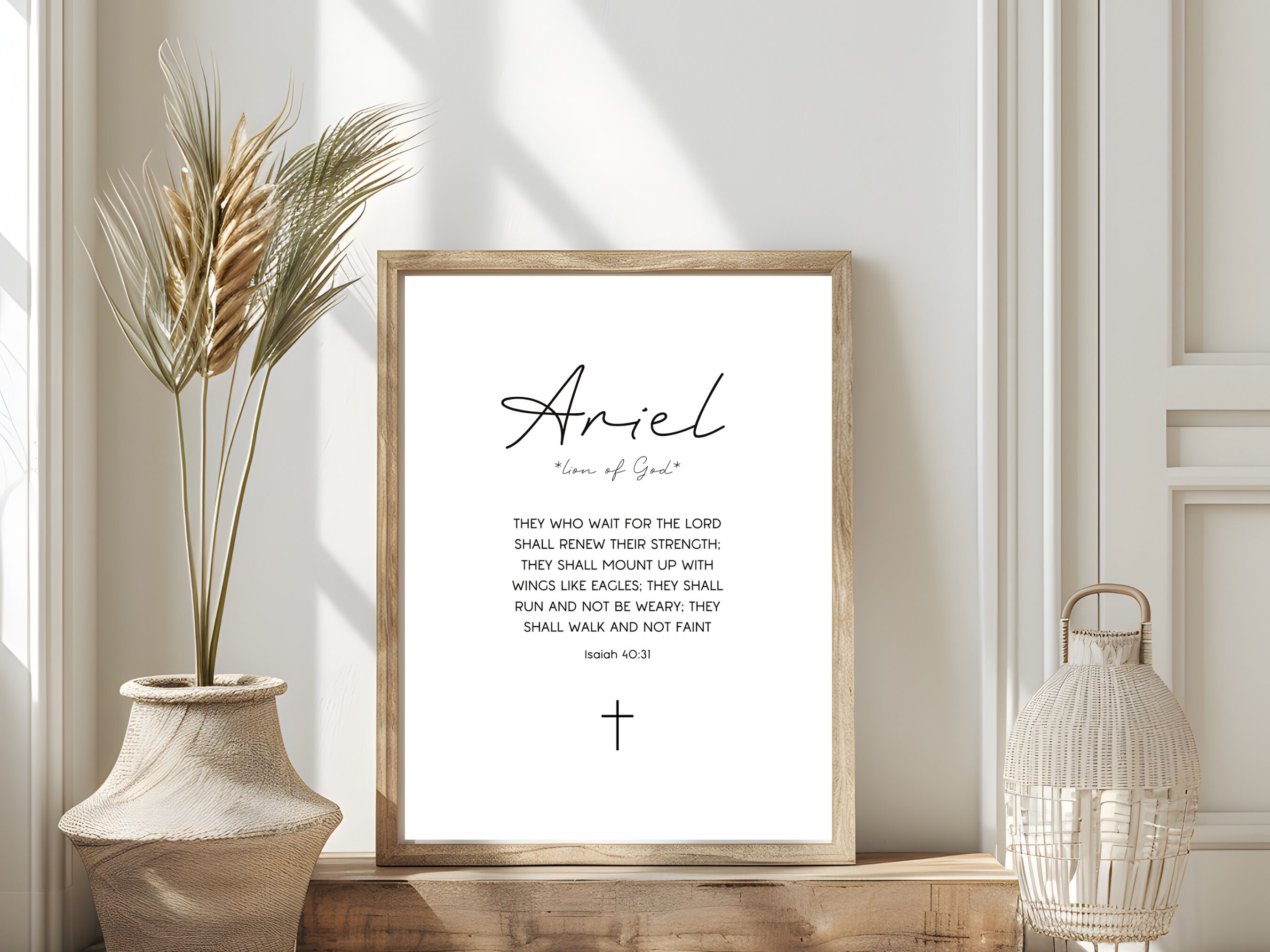 Personalized Name Meaning Sign Printable, Gift for New Parents ...