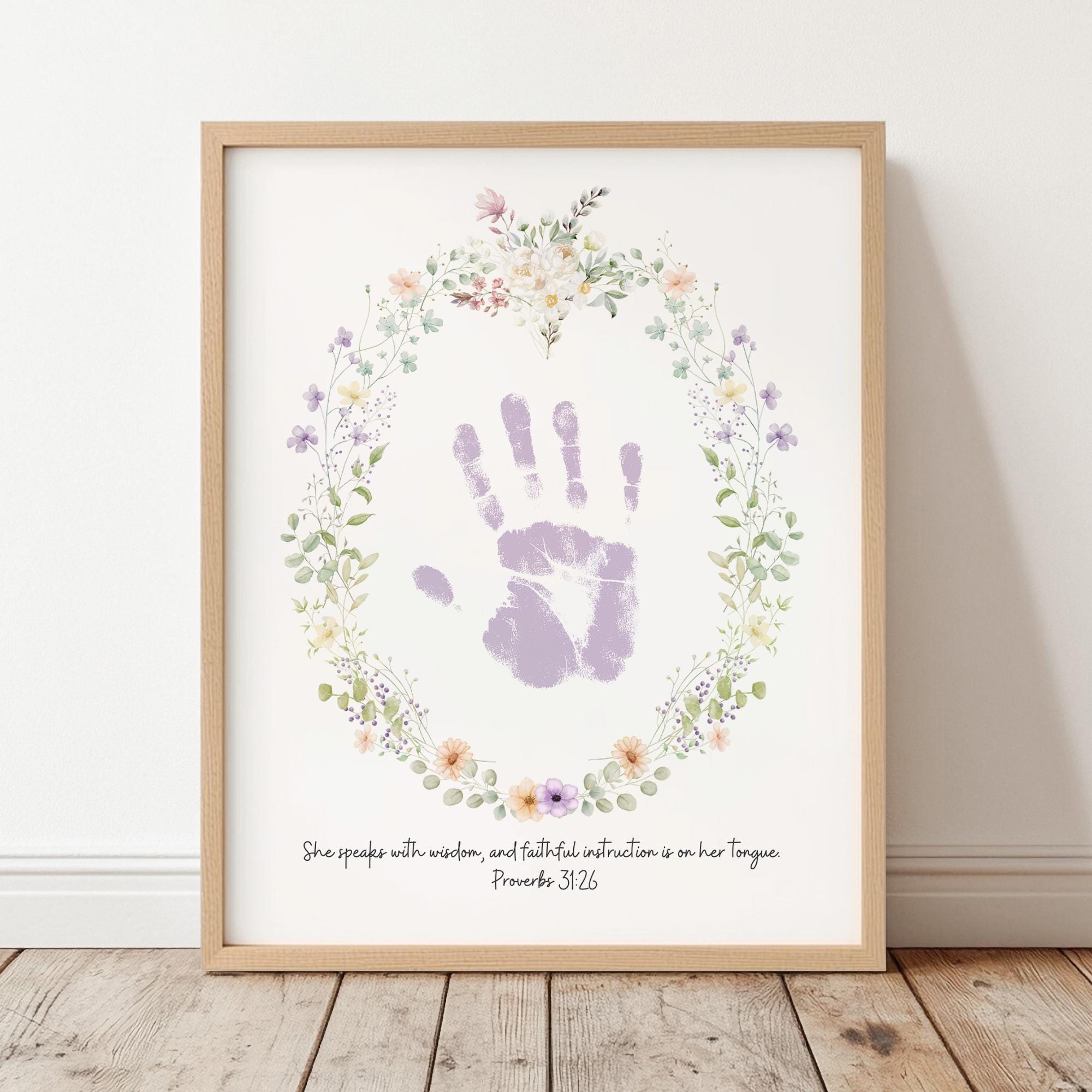 Handprint Bible Craft, Proverbs 31 Gift, Toddler Sunday School Activity ...