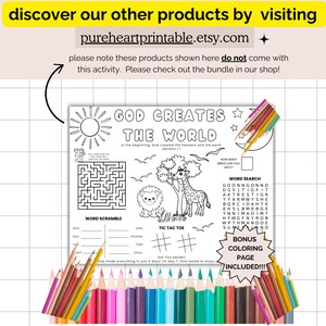 Noahs Ark Activity, Bible Coloring Games, Old Testament Study Guide for ...