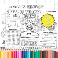 Moses Water From the Rock Bible Coloring Page Tinsel Activity - Etsy