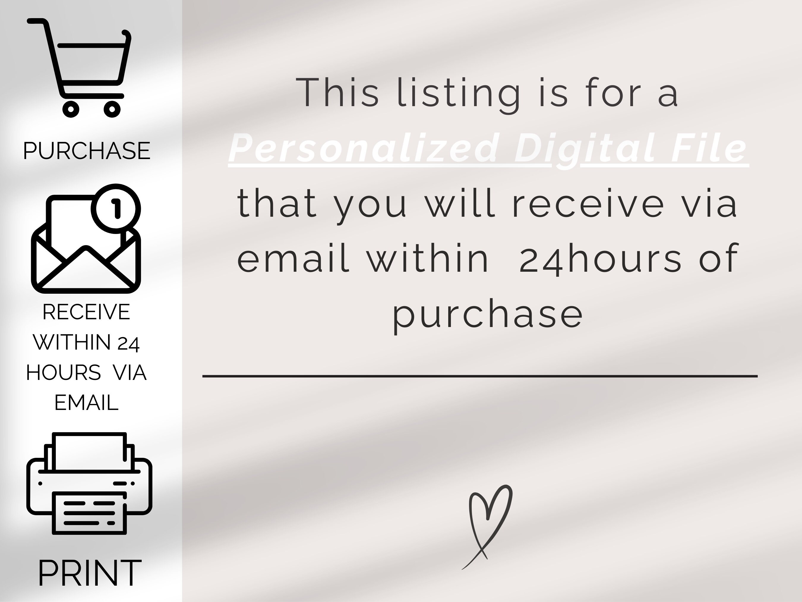 Personalized Name Meaning Sign Printable, Gift for New Parents ...