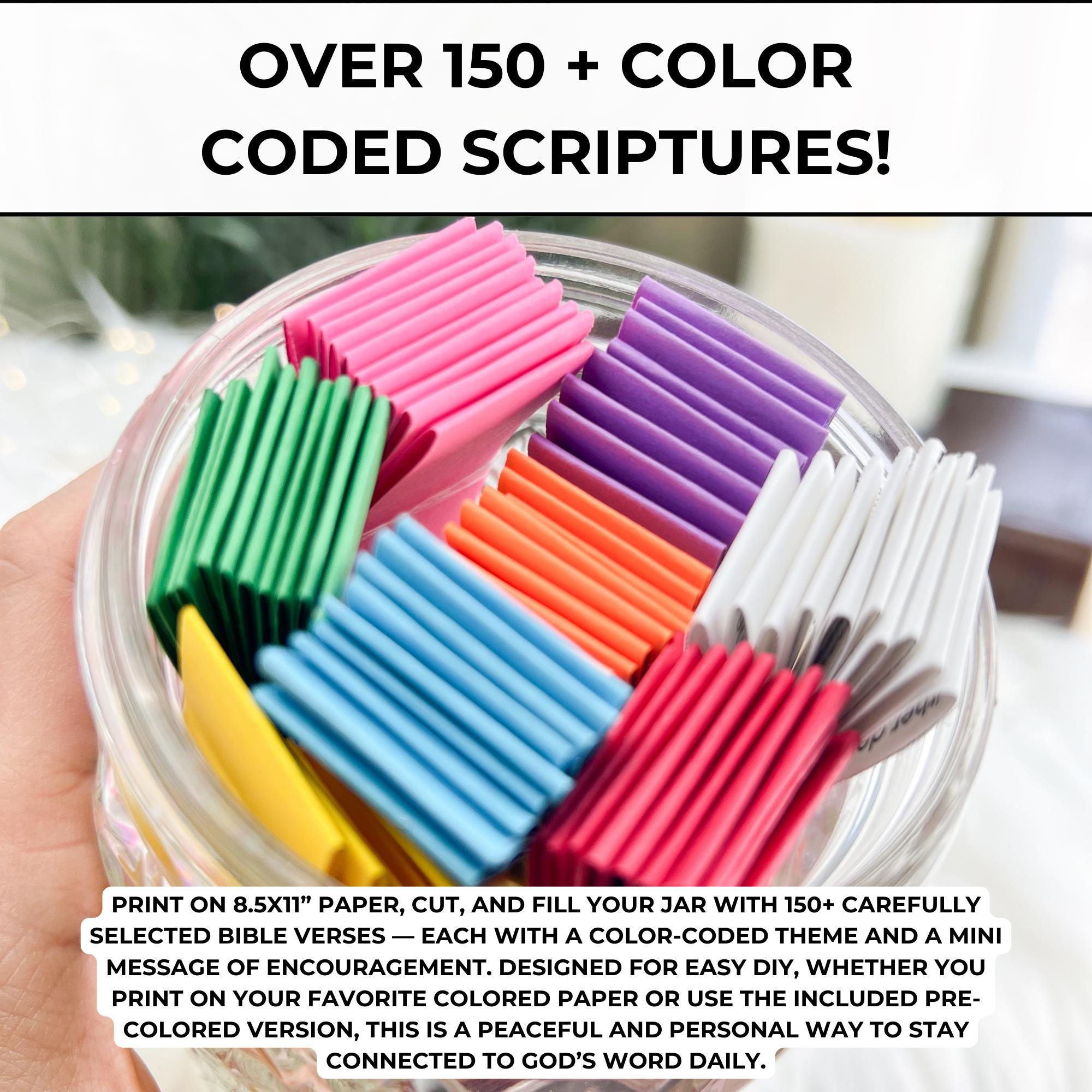 Printable Scripture Jar, Bible Verses Jar for Feelings and Emotions ...