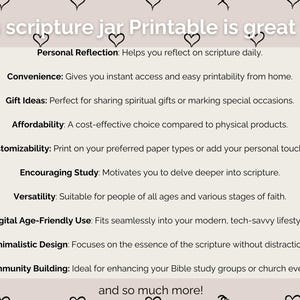 Printable Scripture Jar Kit, Daily Encouragement Cards, Prayer Jar ...