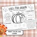 Thanksgiving Activity Placemat, Pumpkin Page for Kids, Give Thanks ...