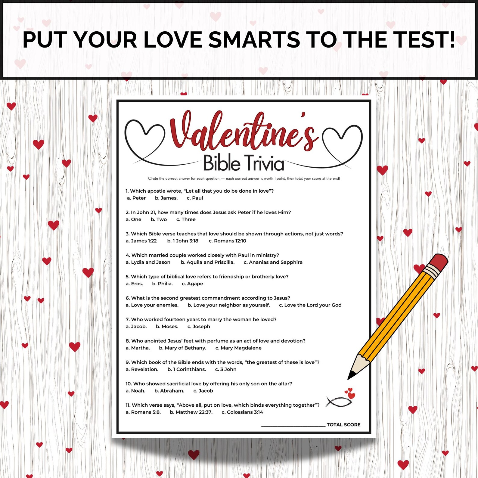 Valentine's Bible Trivia Game, Christian Valentine's Trivia Game ...