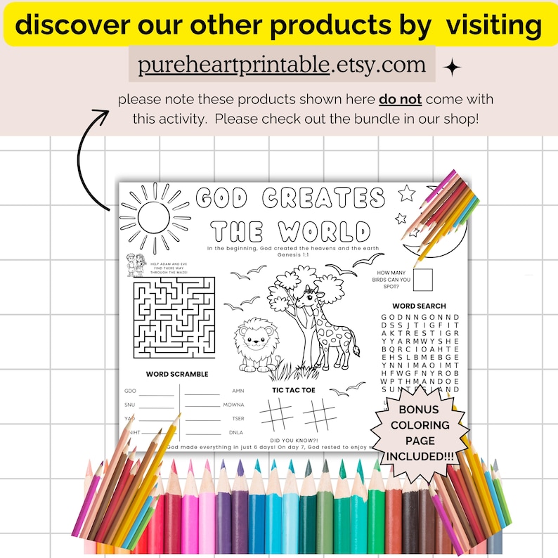 Moses and the Burning Bush Printable Placemat Activity, Old Testament ...