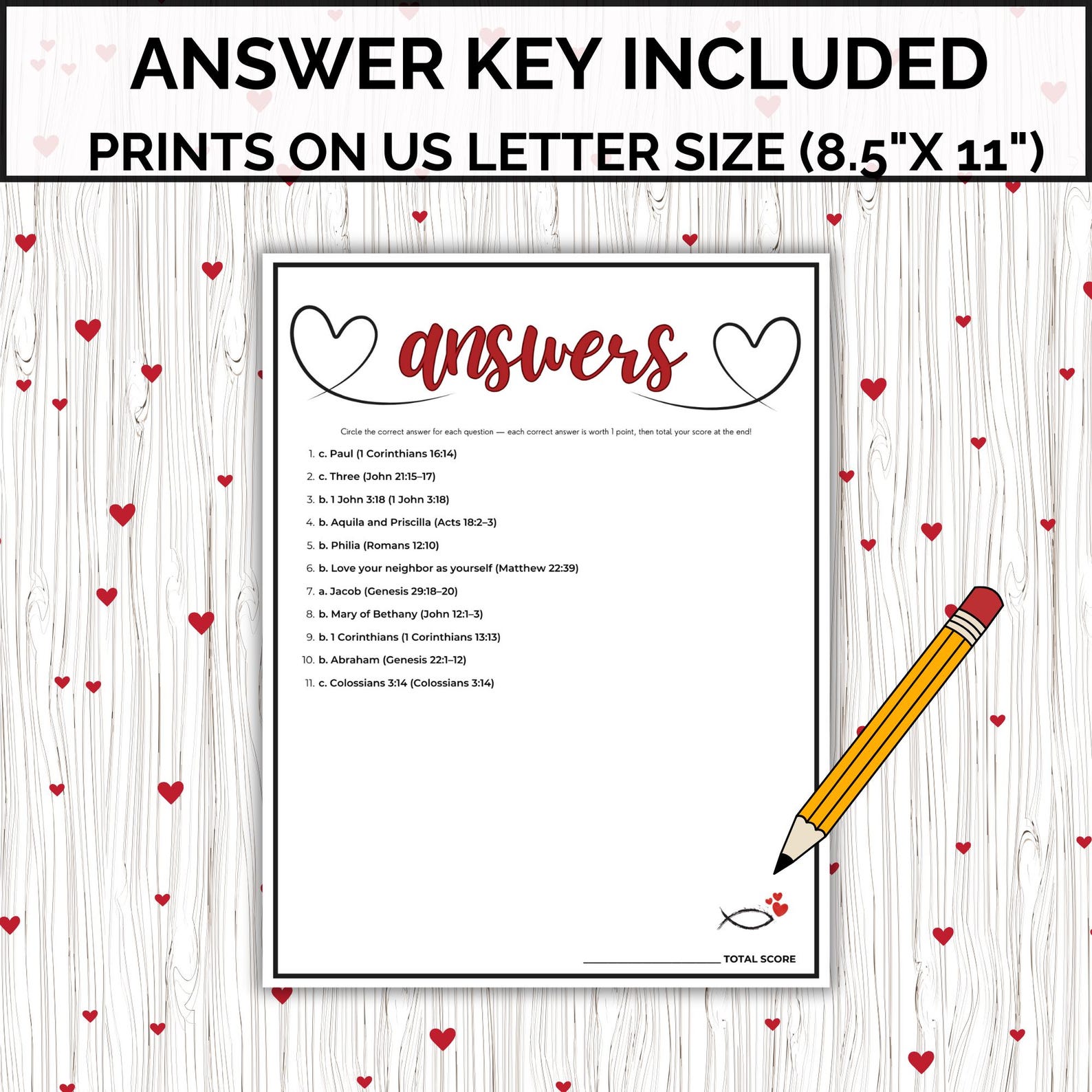 Valentine's Bible Trivia Game, Christian Valentine's Trivia Game ...