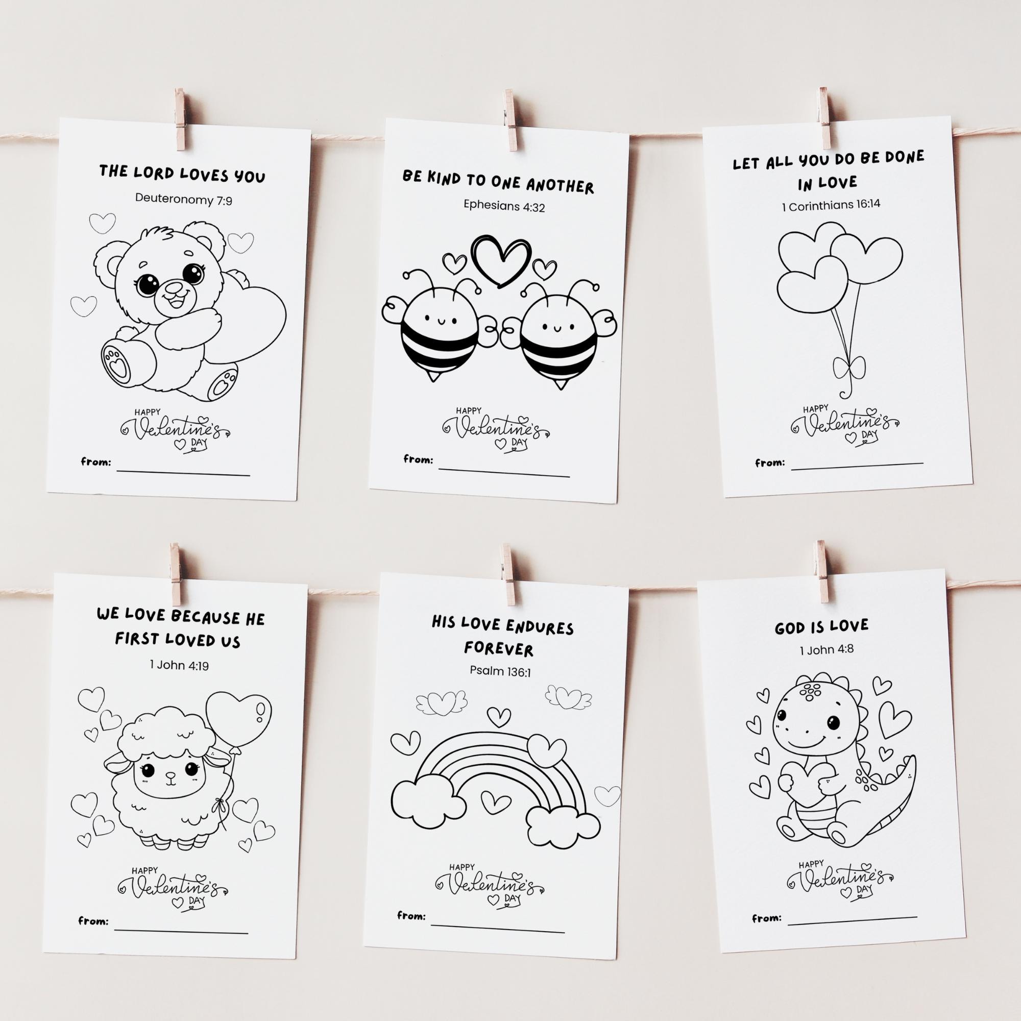 30 Bible Verse Valentine Cards, Printable Christian Bible Verse ...