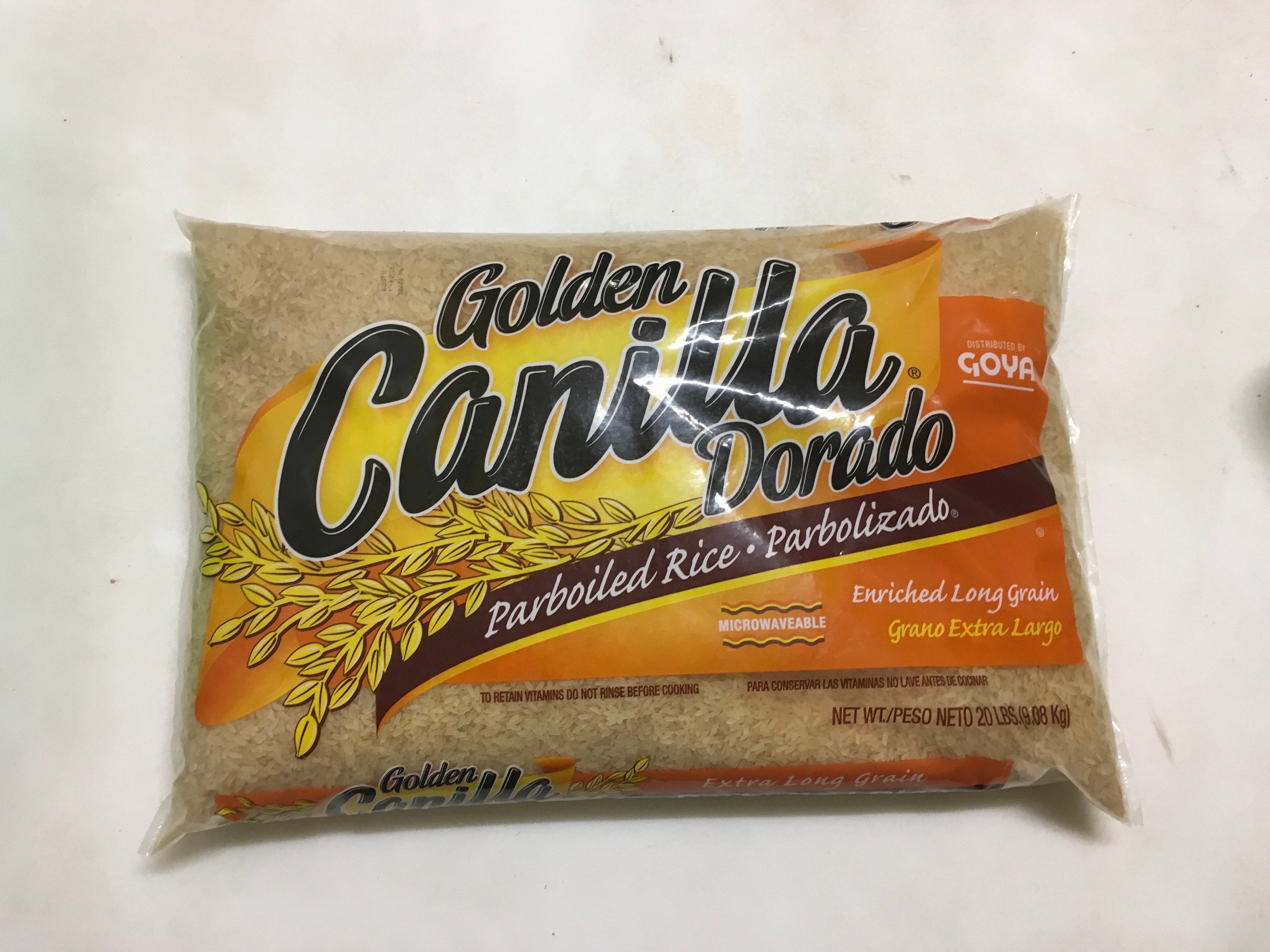 Golden Canilla Dorado Parboiled Rice 20lb - Etsy