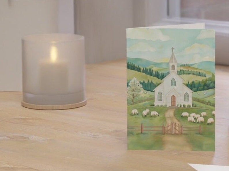 Feed My Sheep Greeting Cards (1, 10, 30, and 50pcs), Card for Church ...