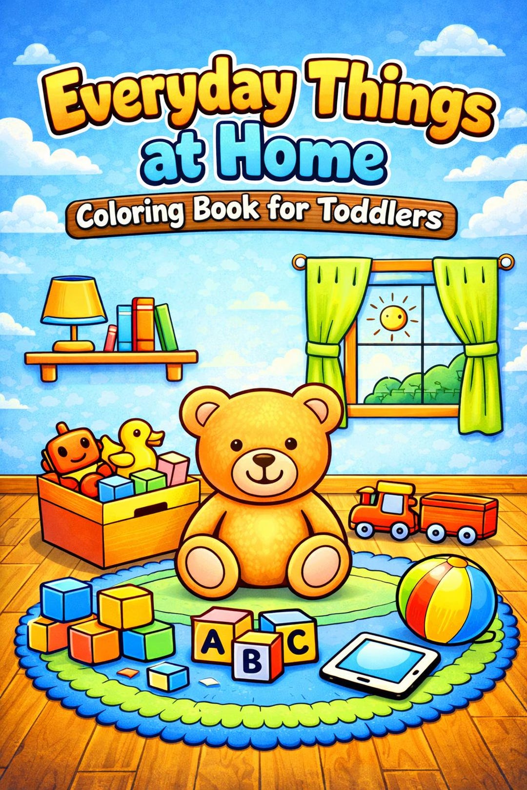 Everyday Things at Home Coloring Book for Toddlers | Simple Preschool ...