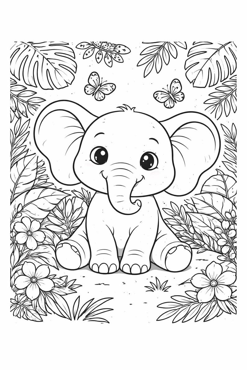 Kids Fun Coloring Book Printable | 10 Creative Coloring Pages PDF - Etsy