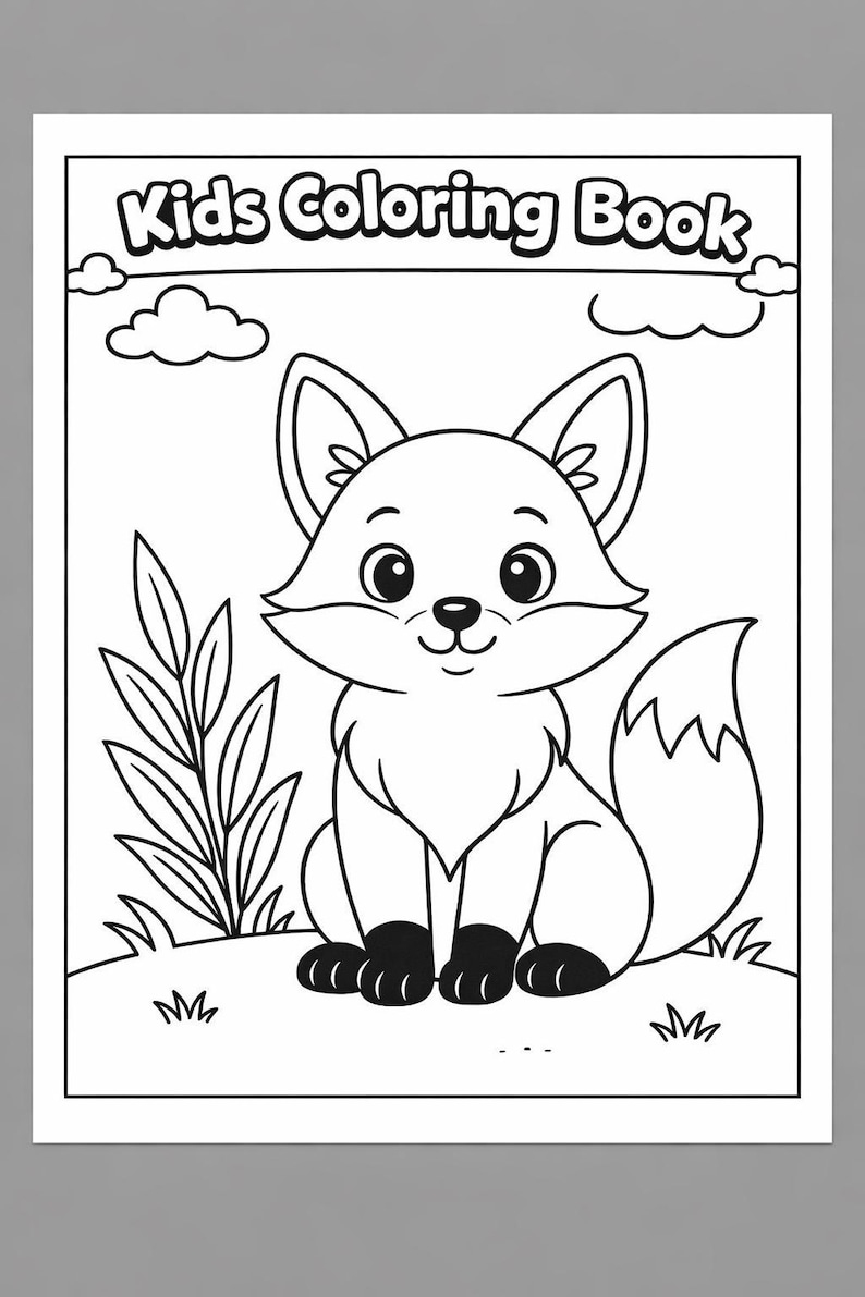 Kids Fun Coloring Book Printable | 10 Creative Coloring Pages PDF - Etsy