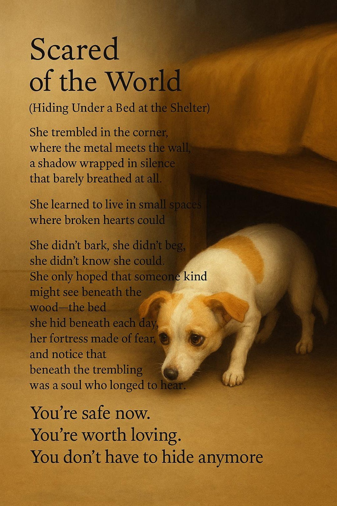 Rescue Dog Poem Print | Emotional Pet Adoption Story Printable PDF - Etsy