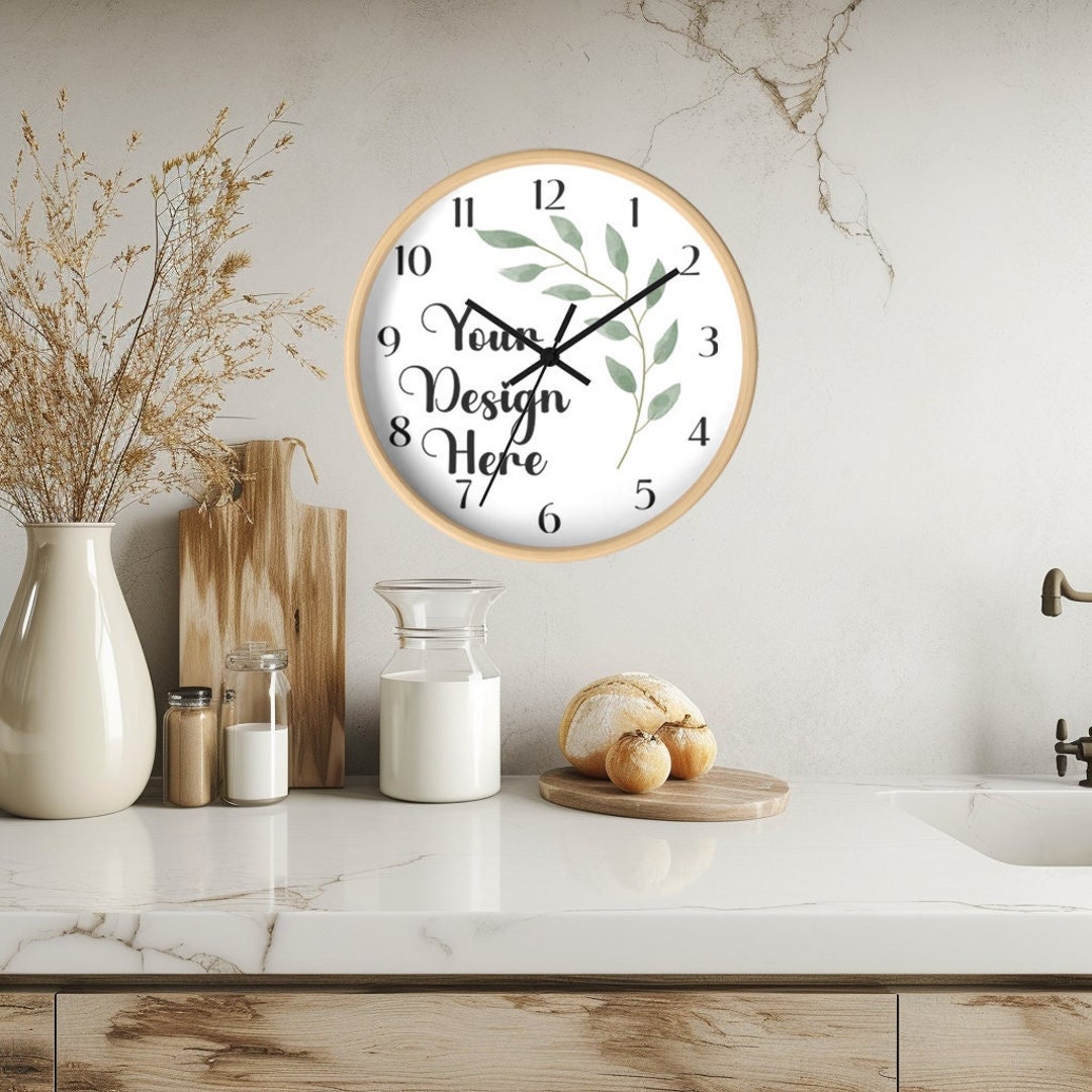 Wall Clock Mockup, PSD Clock, Mockup, Mockup of Wall Clock, Photoshop ...